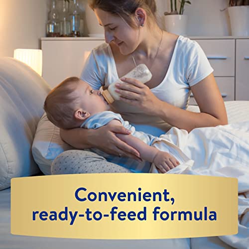 Similac 360 Total Care Sensitive Infant Formula, with 5 HMO Prebiotics, for Fussiness & Gas Due to Lactose Sensitivity, Non-GMO, Baby Formula, Ready-to-Feed 32-fl-oz Bottle (Pack of 6)