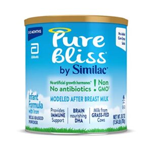 pure bliss by similac infant formula, gentle, easy to digest, non-gmo, powder, 24.7-oz can