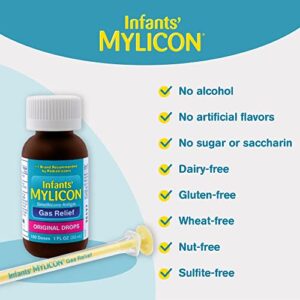 Mylicon Gas Relief Drops for Infants and Babies, Original Formula, 1 Fluid Ounce