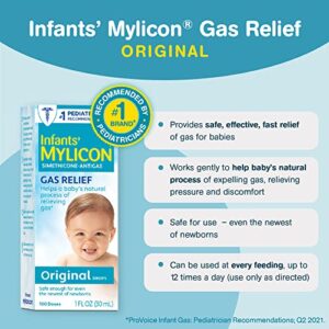 Mylicon Gas Relief Drops for Infants and Babies, Original Formula, 1 Fluid Ounce