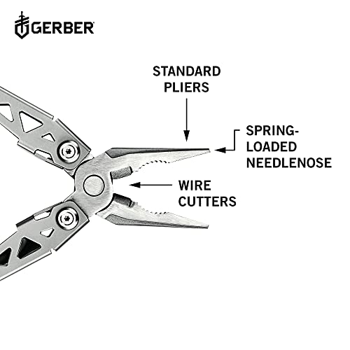 Gerber Gear 30-001364N Suspension-NXT, 15-in-1 Multitool Knife, Needle Nose Pliers Pocket Knife with Pocket Clip, EDC Gear, Steel