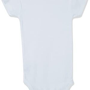 Gerber Baby 8-Pack Short Sleeve Onesies Bodysuits, Solid White, 0-3 Months