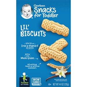 gerber snacks for baby lil biscuits, 4.44 ounce