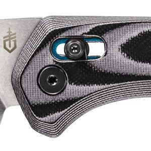 Gerber Gear 31-003928 Sumo Folding Pocket Knife, 3.9 Inch Fine Edge Blade, Cyan