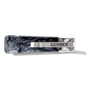 GERBER Jukebox, EDC Pocket Knife with Straight Edge Blade Flipper, Tortoise Shell [31-003761]