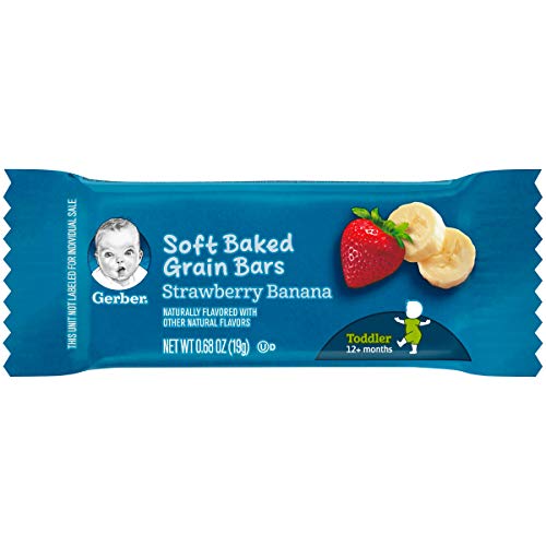 Gerber Graduates for Toddlers Cereal Bars, Strawberry Banana, 8 ea