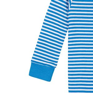 Gerber Baby Boys' 2-Pack Footed Pajamas, Space Blue, 12 Months