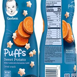 Gerber Graduates Apple Strawberry, Banana, Sweet Potato, Blueberry Puffs /pack of 4 1.48oz