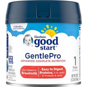 gerber good start baby formula powder, gentlepro probiotics, stage 1, 20 ounce