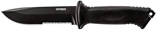 GERBER Prodigy Survival Knife, Serrated Edge, Black [22-41121]