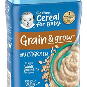 Gerber 2nd Foods Baby Cereal, Multigrain, 8 OZ (Pack of 3)