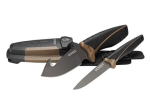 gerber gear 31-001159n hunting knife gear myth field dress, hunting knife set, brown