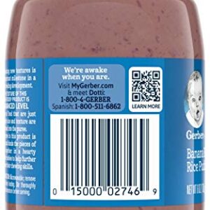 Gerber Purees 3rd Foods Banana, Blueberry & Rice, 6 Oz (Pack of 12)