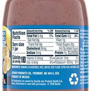 Gerber Purees 3rd Foods Banana, Blueberry & Rice, 6 Oz (Pack of 12)