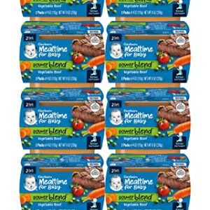 Gerber 2nd Foods, Vegetable and Beef Pureed Baby Food, 8 Ounce, (Pack of 8)