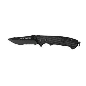 gerber hinderer combat life saver knife, serrated edge [22-01870]