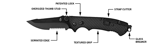 Gerber Hinderer Combat Life Saver Knife, Serrated Edge [22-01870]