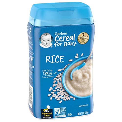 Gerber Baby Cereal 1st Foods, Rice, 8 Ounce