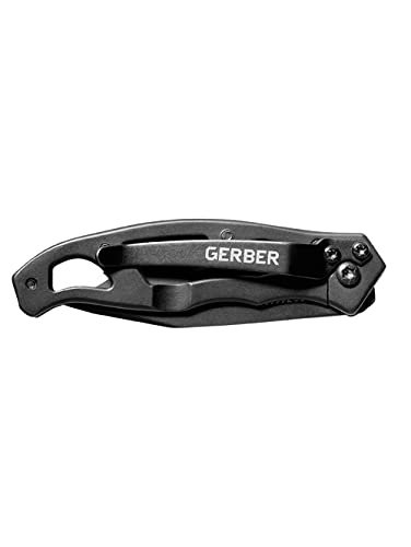 Gerber Gear 31-001729N Paraframe Mini Knife, Tanto Knife, Small Pocket Knife, EDC, Black