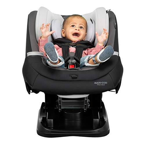 Maxi-Cosi Pria All-in-One Convertible Car Seat, rear-facing, from 4-40 pounds; forward-facing to 65 pounds; and up to 100 pounds in booster mode, Blackened Pearl