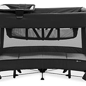 4moms Breeze Plus Portable Playard with Removable Bassinet and Baby Changing Station, Easy One-Handed Setup, from The Makers of The mamaRoo