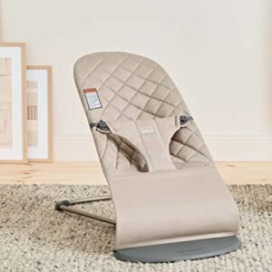 BabyBjörn Bouncer Bliss, Sand Gray, Cotton (006017US)