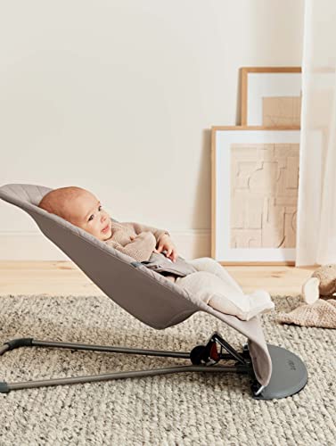 BabyBjörn Bouncer Bliss, Sand Gray, Cotton (006017US)