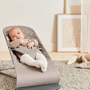 BabyBjörn Bouncer Bliss, Sand Gray, Cotton (006017US)