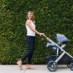 UPPAbaby Vista V2 Stroller - Alice (Dusty Pink/Silver/Saddle Leather) + Mesa Infant Car Seat - Jake (Black)