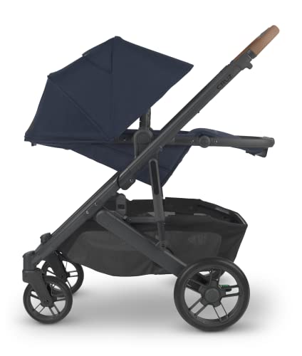 Cruz V2 Stroller - NOA (Navy/Carbon/Saddle Leather) + MESA V2 Infant Car Seat - Jake (Charcoal)