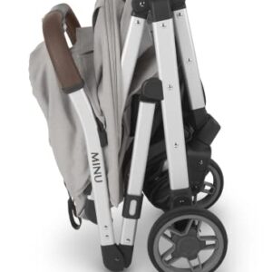 MINU V2 Stroller-Stella (Grey mélange/Silver/Chestnut Leather)