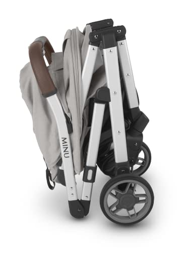 MINU V2 Stroller-Stella (Grey mélange/Silver/Chestnut Leather)