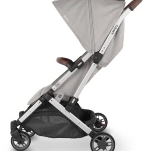 MINU V2 Stroller-Stella (Grey mélange/Silver/Chestnut Leather)