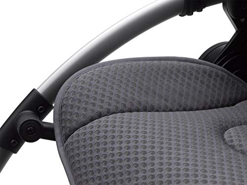 Bugaboo Bee 6 Stroller and Bugaboo Turtle Air by Nuna Car Seat - Grey Mélange - Black Turtle Air