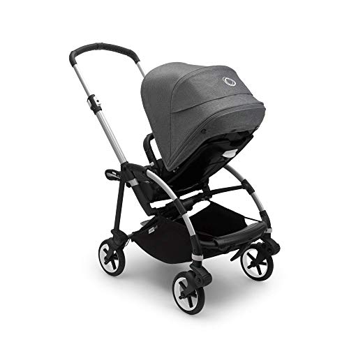 Bugaboo Bee 6 Stroller and Bugaboo Turtle Air by Nuna Car Seat - Grey Mélange - Black Turtle Air