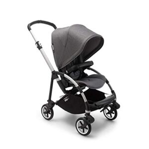 Bugaboo Bee 6 Stroller and Bugaboo Turtle Air by Nuna Car Seat - Grey Mélange - Black Turtle Air