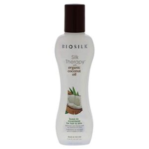 biosilk silk therapy with organic coconut oil leave-in treatment unisex treatment 5.64 oz