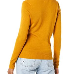 Amazon Essentials Women's Lightweight Crewneck Cardigan Sweater (Available in Plus Size), Tobacco Brown, XX-Large