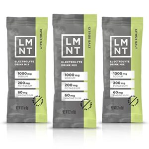 lmnt keto electrolyte powder packets | paleo hydration powder | no sugar, no artificial ingredients | citrus salt | 30 stick packs