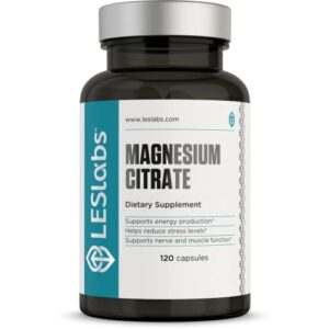 les labs magnesium citrate – stress relief, restful sleep, heart health, metabolism, nerve & muscle function – 750mg – non-gmo supplement – 120 capsules