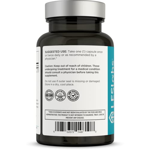 LES Labs Magnesium Citrate – Stress Relief, Restful Sleep, Heart Health, Metabolism, Nerve & Muscle Function – 750mg – Non-GMO Supplement – 120 Capsules