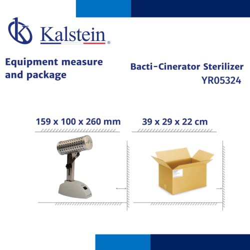 Kalstein Laboratory Bacti-Cinerator Sterilizer, sterilizes Micro-Organisms utilizing Infrared Heat Produced by a Ceramic core Element,Complete sterilizing Temperature of 1500ºF (815.6ºC) YR05324