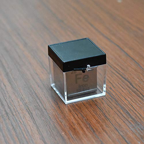 Iron Metal Density Cube 25mm 99.99% for Element Collection Lab Periodic Table Cube