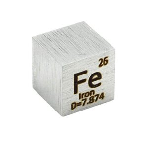 pure metal iron 10mm density fe cube for element collections lab experiment material hobbies simple substance block display diy