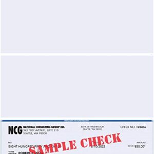 Cosco® Business Checks, 8-1/2" x 11", Bottom Check, 500 Count (074026)