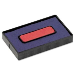 felt replacement ink pad for 2000plus economy message dater, red/blue by cosco