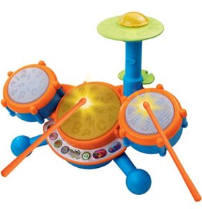 vtech kidibeats kids drum set, orange