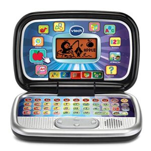 vtech play smart preschool laptop, black