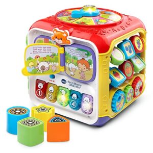 vtech sort and discover activity cube (frustration free packaging), red