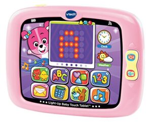 vtech light-up baby touch tablet, pink